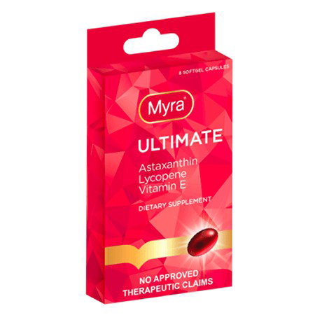 MYRA ULTIMATE Astaxanthin / Ginkgo Biloba / Vitamin E Softgel Capsule 8 ...